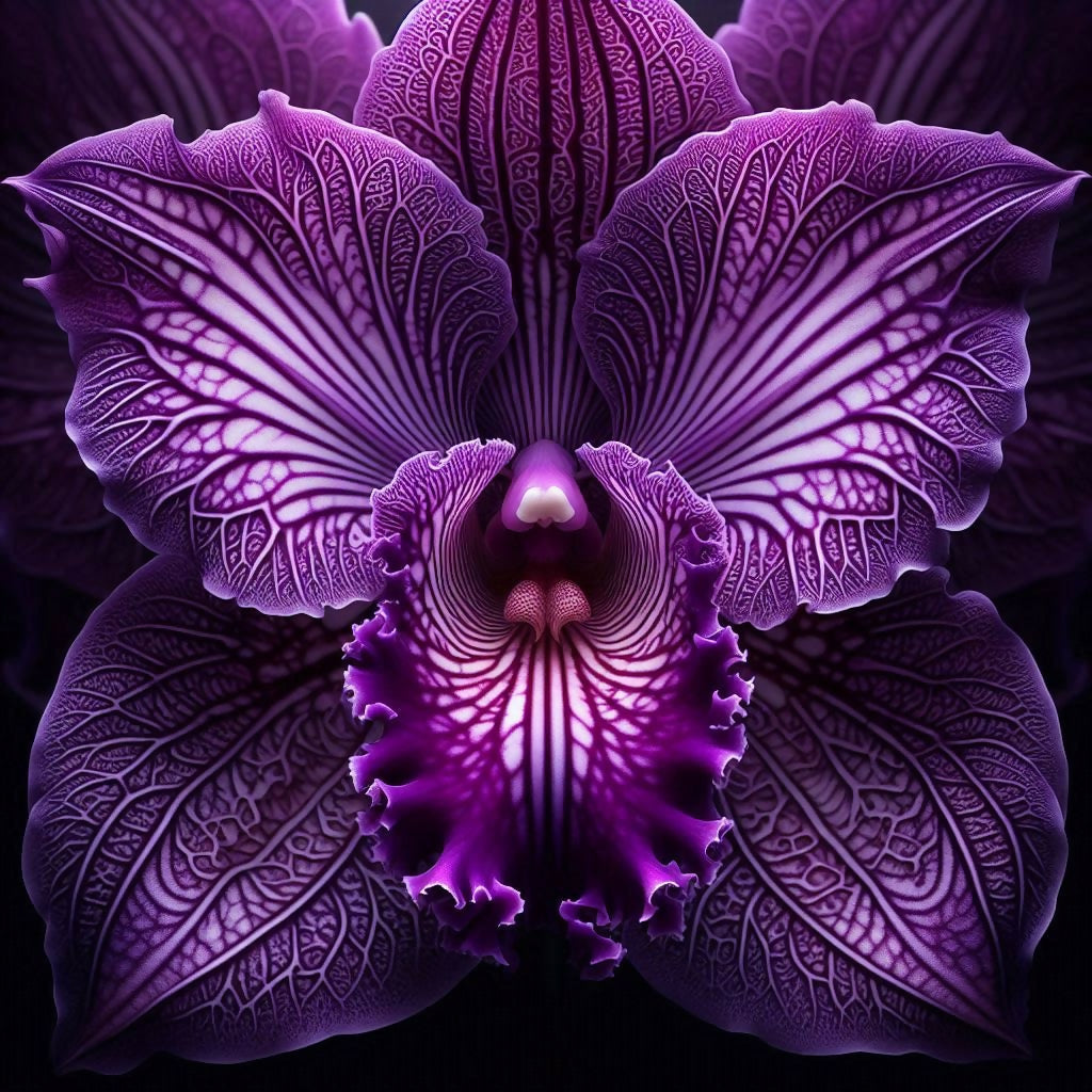 Purple, Exotic Perfume): A twisty purple orchid