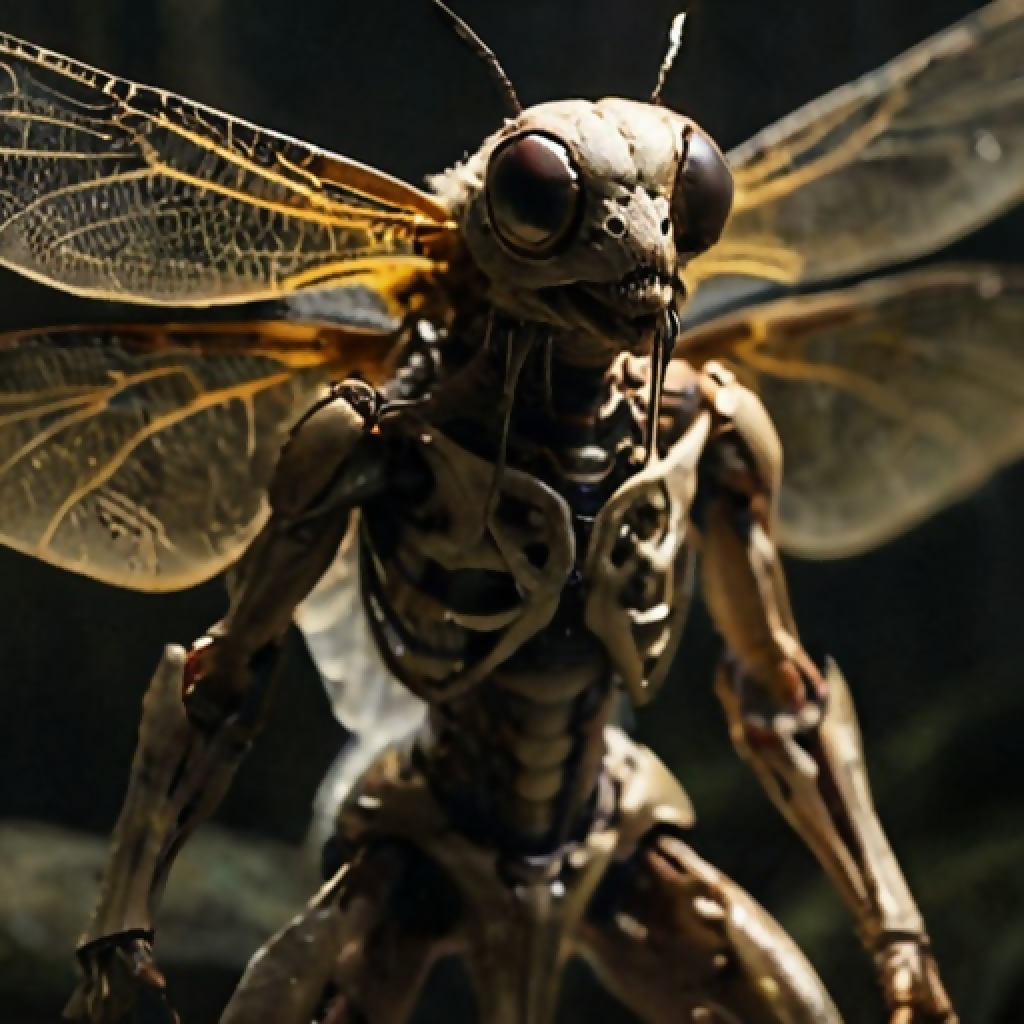 insect-like creature with humanoid features