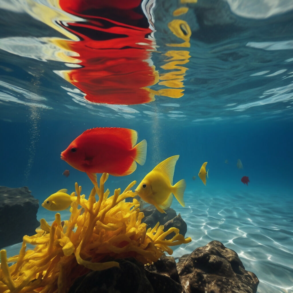 Red coral fish.