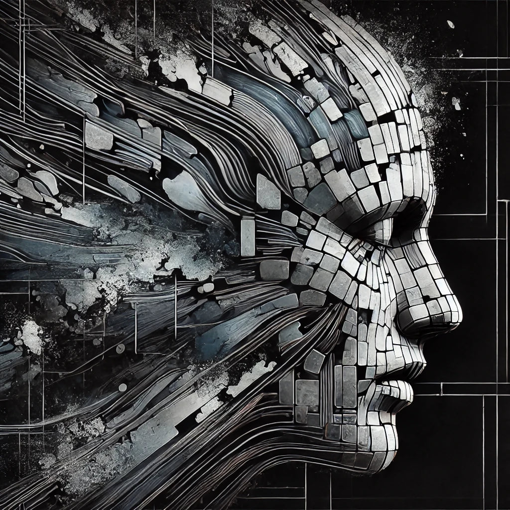 Fragmented Face: Despair and Emotional Emptiness in Abstract Art