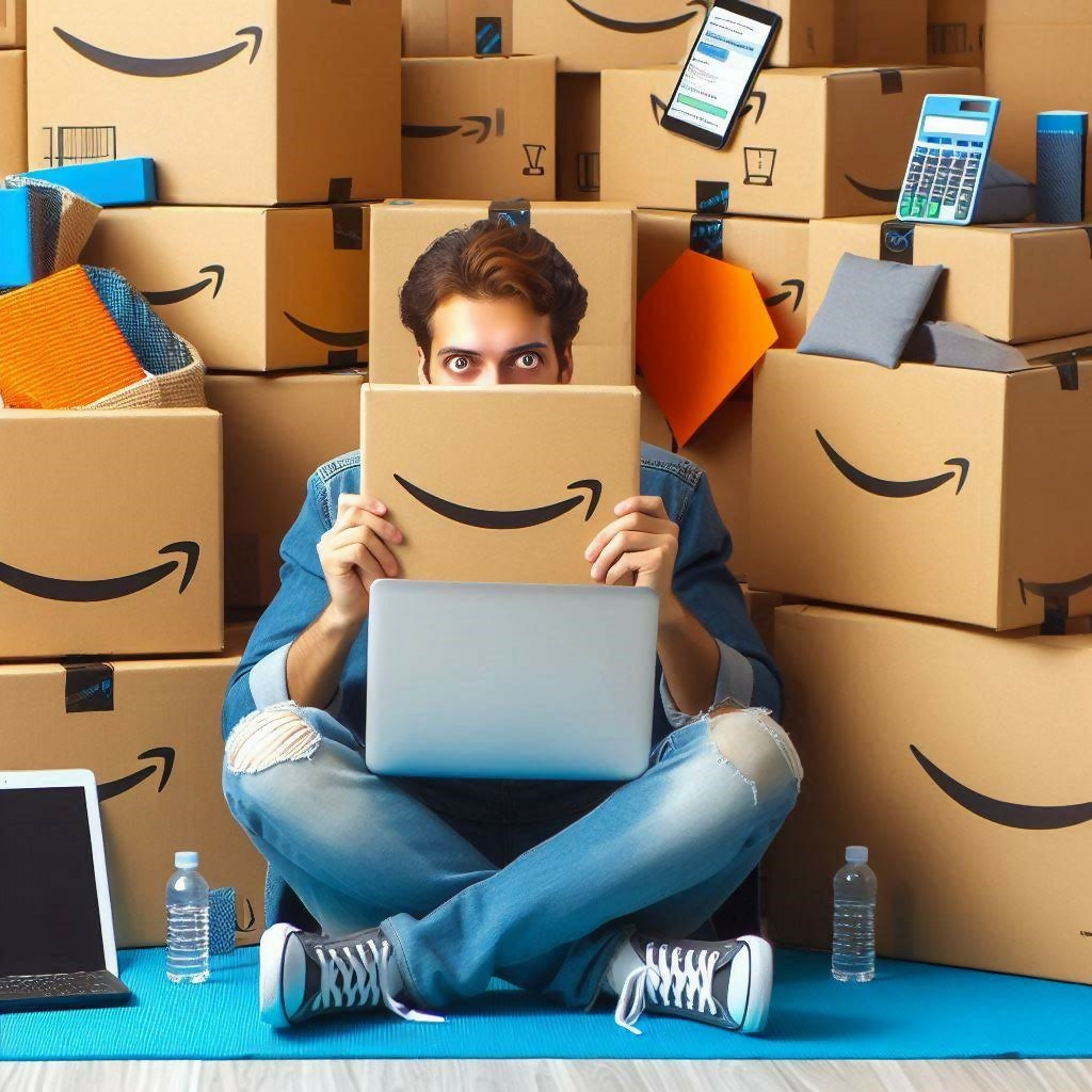 Amazon Shopping Addict Still Shopping on Laptop