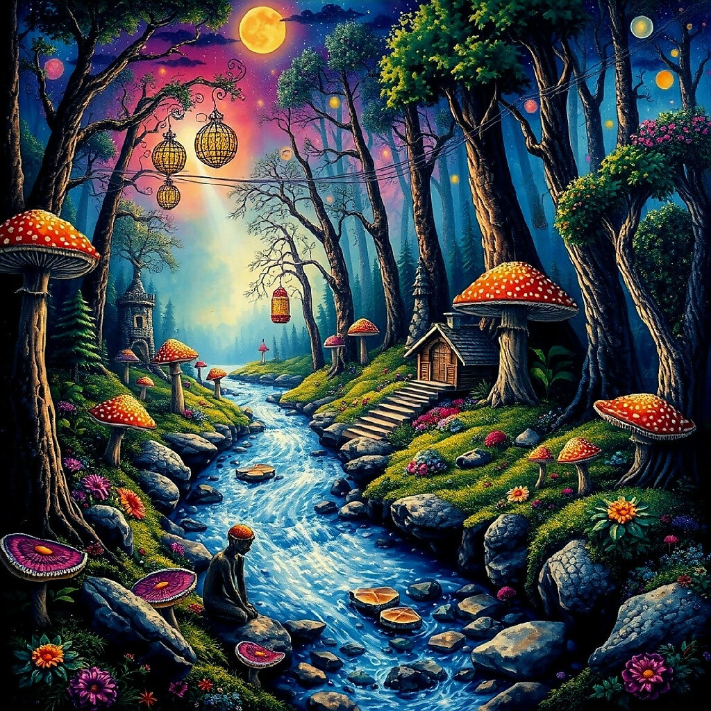 "Awakening by the River - Magical Transformation in Mushroom F...