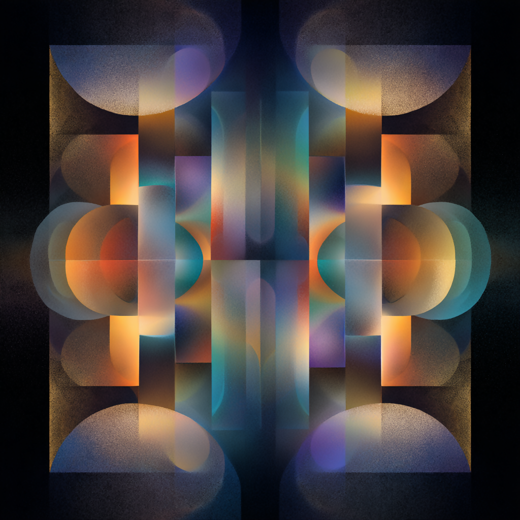 Abstract Pulse – A Digital Artwork of Symmetry, Light, and Motion