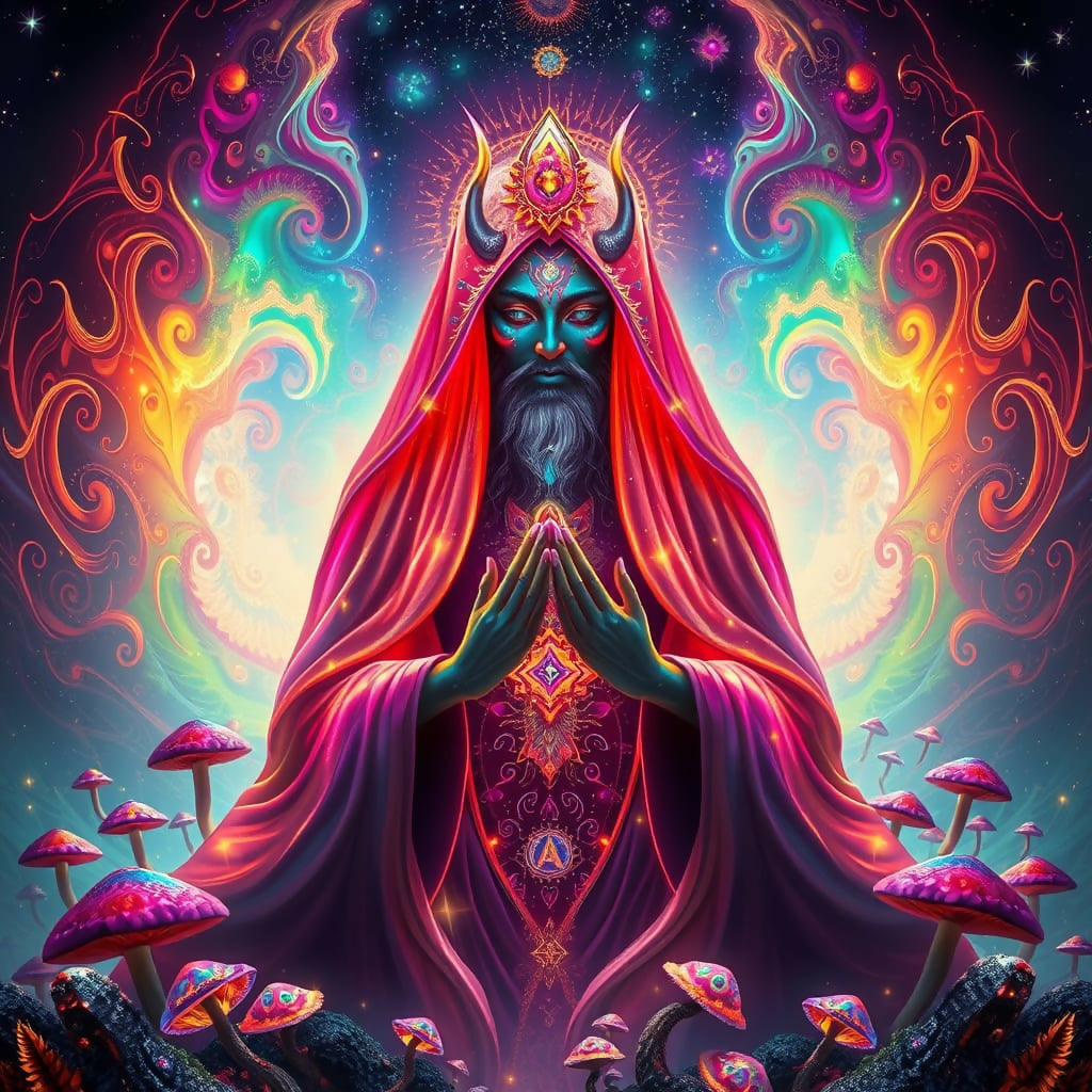 "Reaper of Perception | Psychedelic Horror Art – Evil Entities...