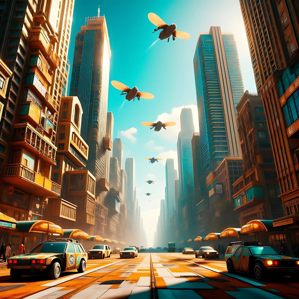 Futuristic African Cityscape Digital Art