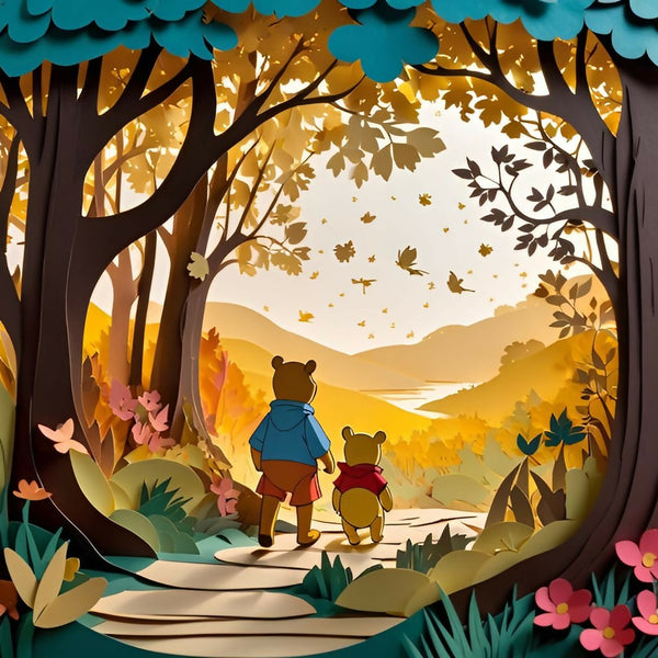 Winnie The Pooh Paper Cut Art