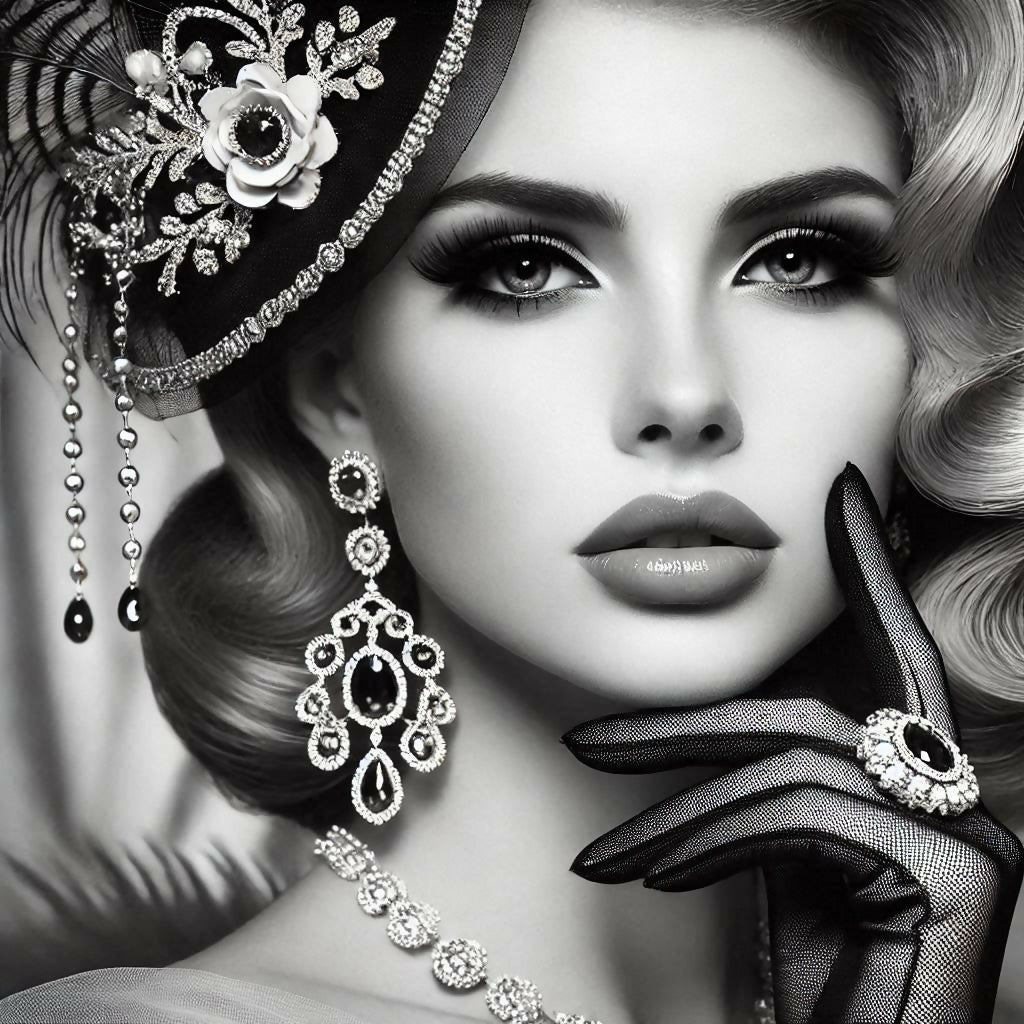 beautiful woman posing in the style of a diva No. 2