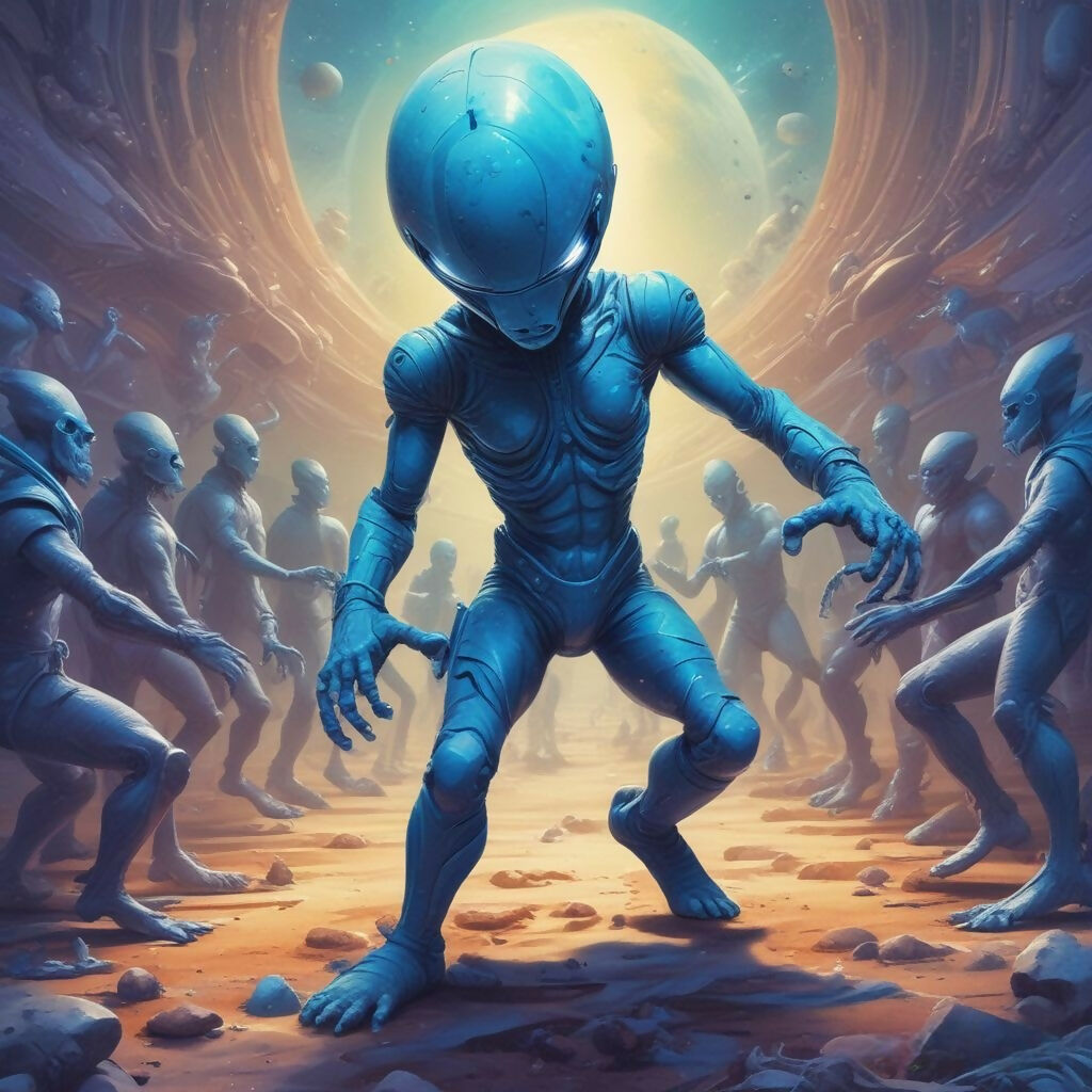 Blue Alien Dance