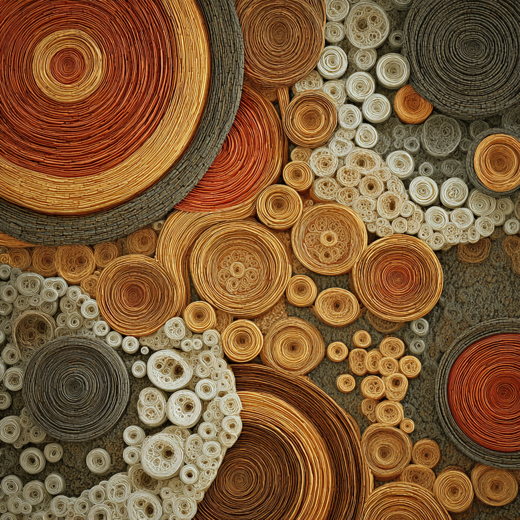 Abstract Coils – Spiral Forms and Organic Textures in Paper and Ear...
