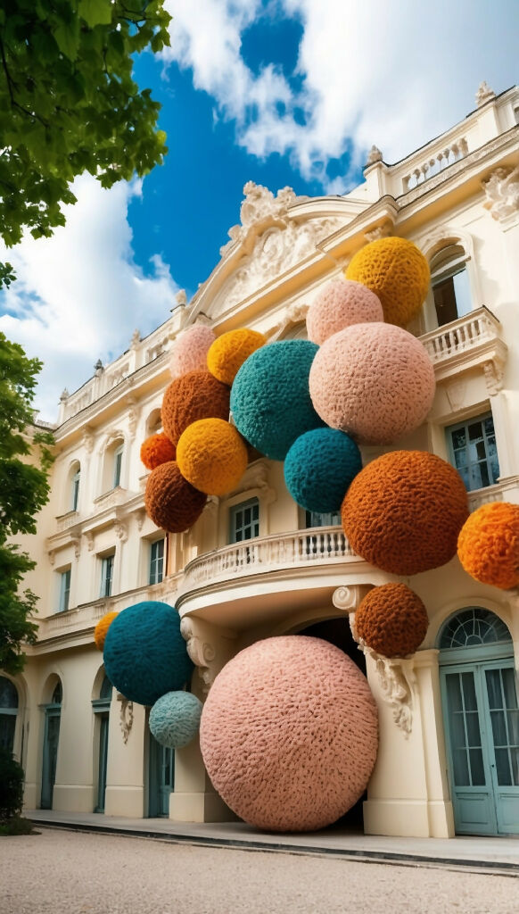 Mansion in Cream and Earthy Tones" A luxurio