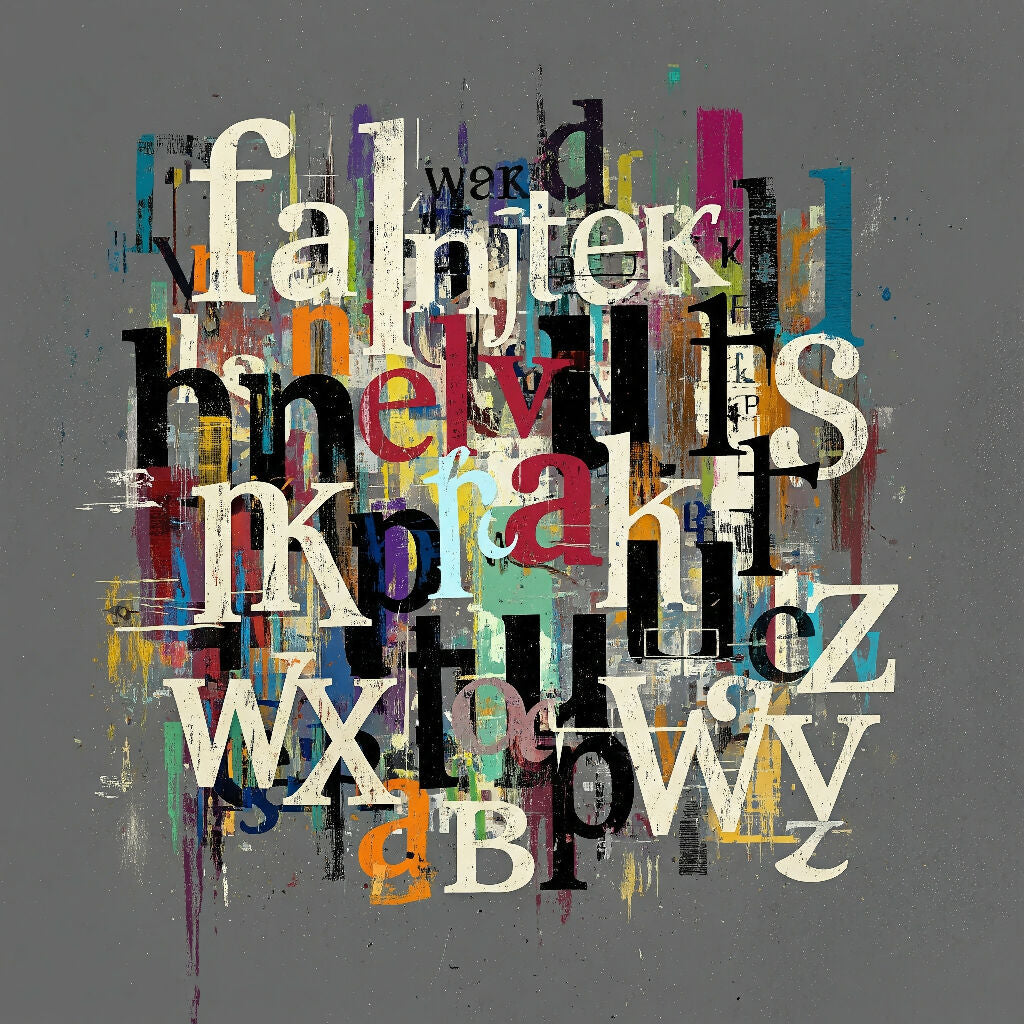 Chaotic Letter Symphony – Abstract Typography Art