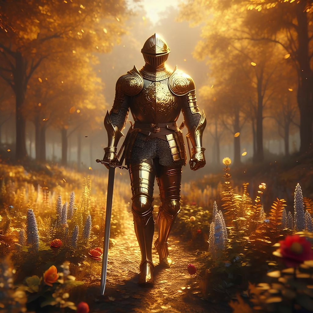 lone medieval knight