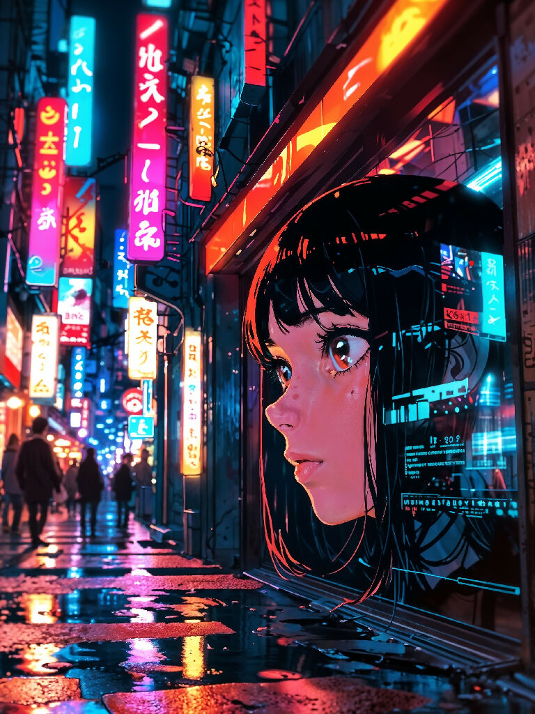 Advertising girl