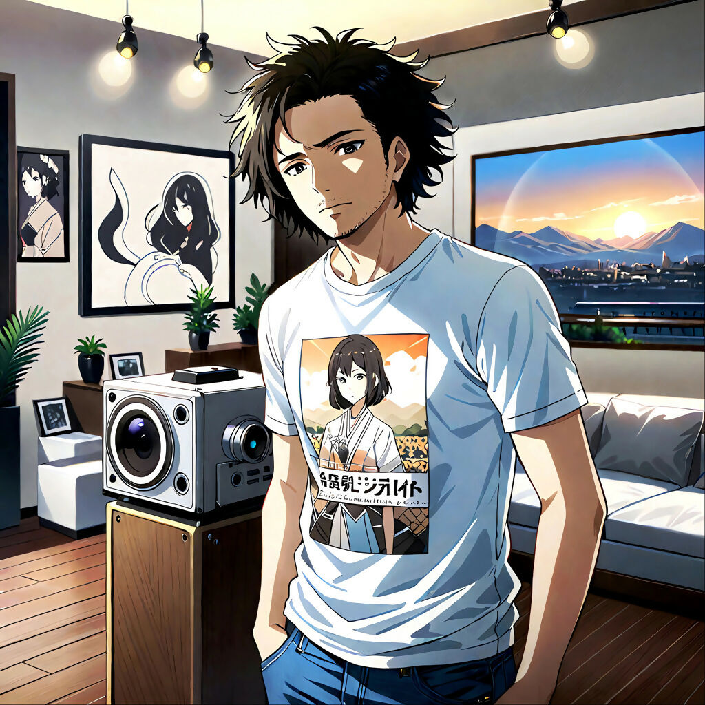 Sunset Haven: Anime Dreamscape - Modern Anime-Inspired Home Decor