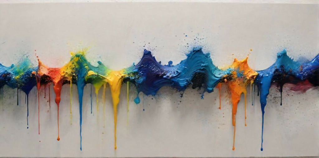 Sonic Symphony: A Vibrant Abstract Depiction of a Sound Wave