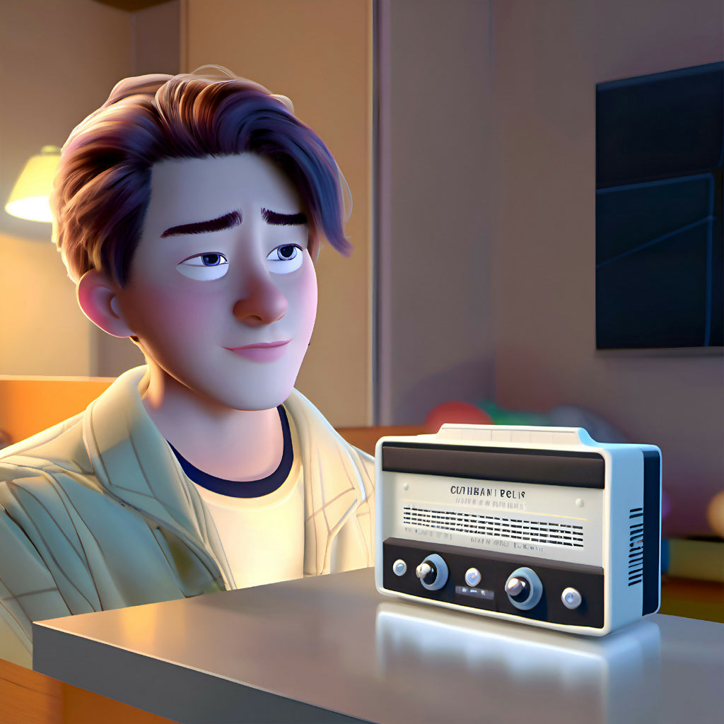 Retro Radio AI Art Vintage Meets Modern