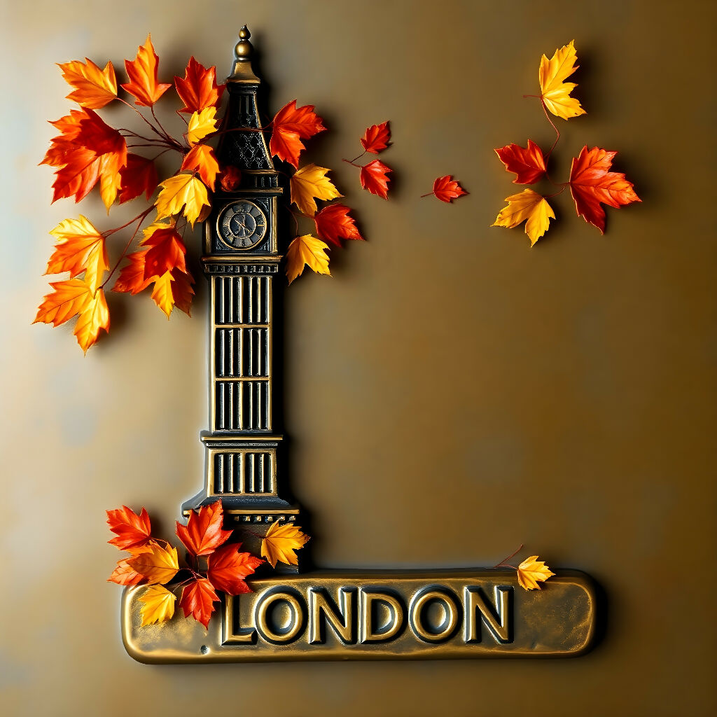 London-themed poster