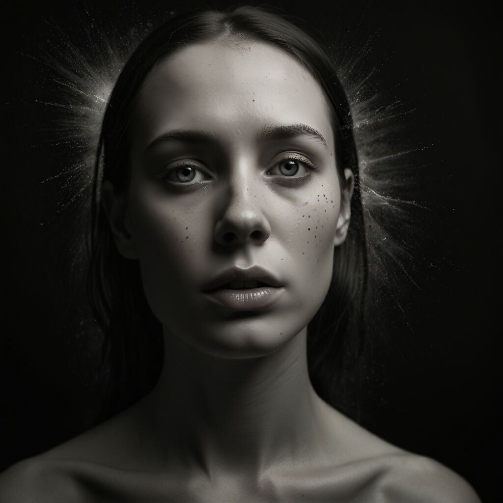 Ethereal Radiance Portrait - Captivating Digital Art Print | Elevat...