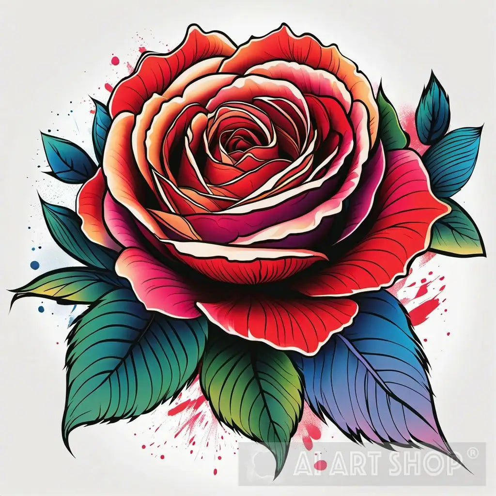 A beautiful singular rose