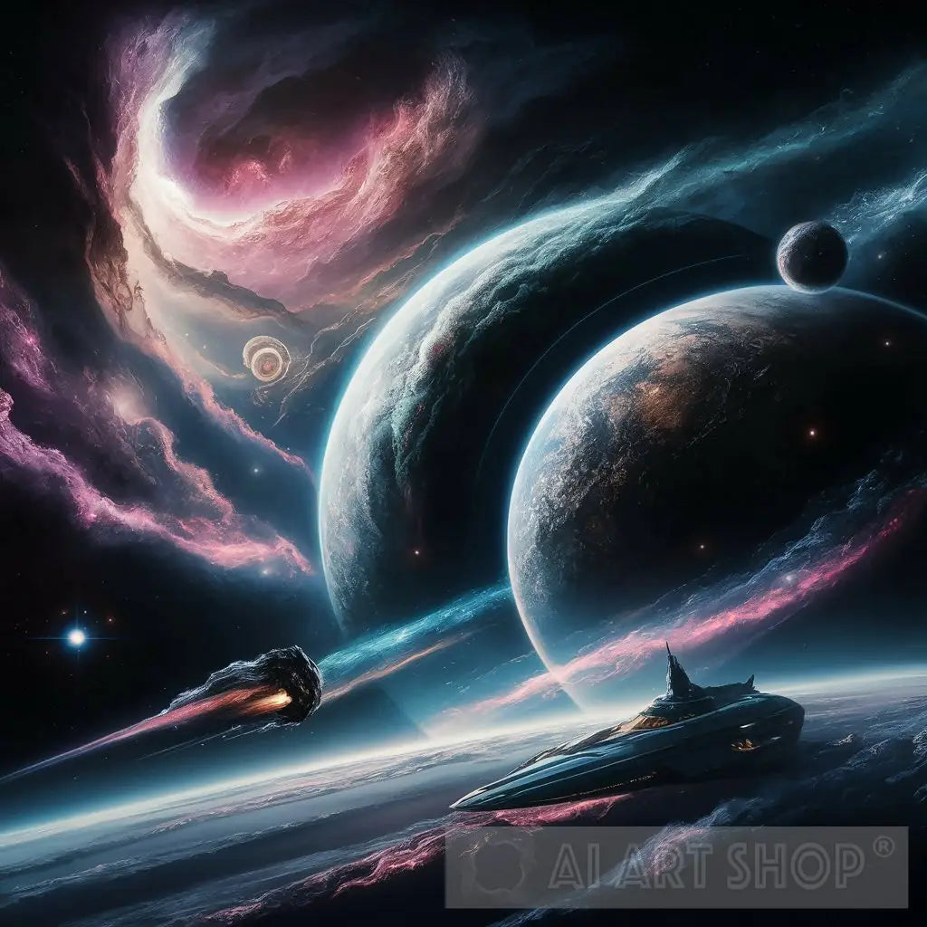 A beautiful space scene