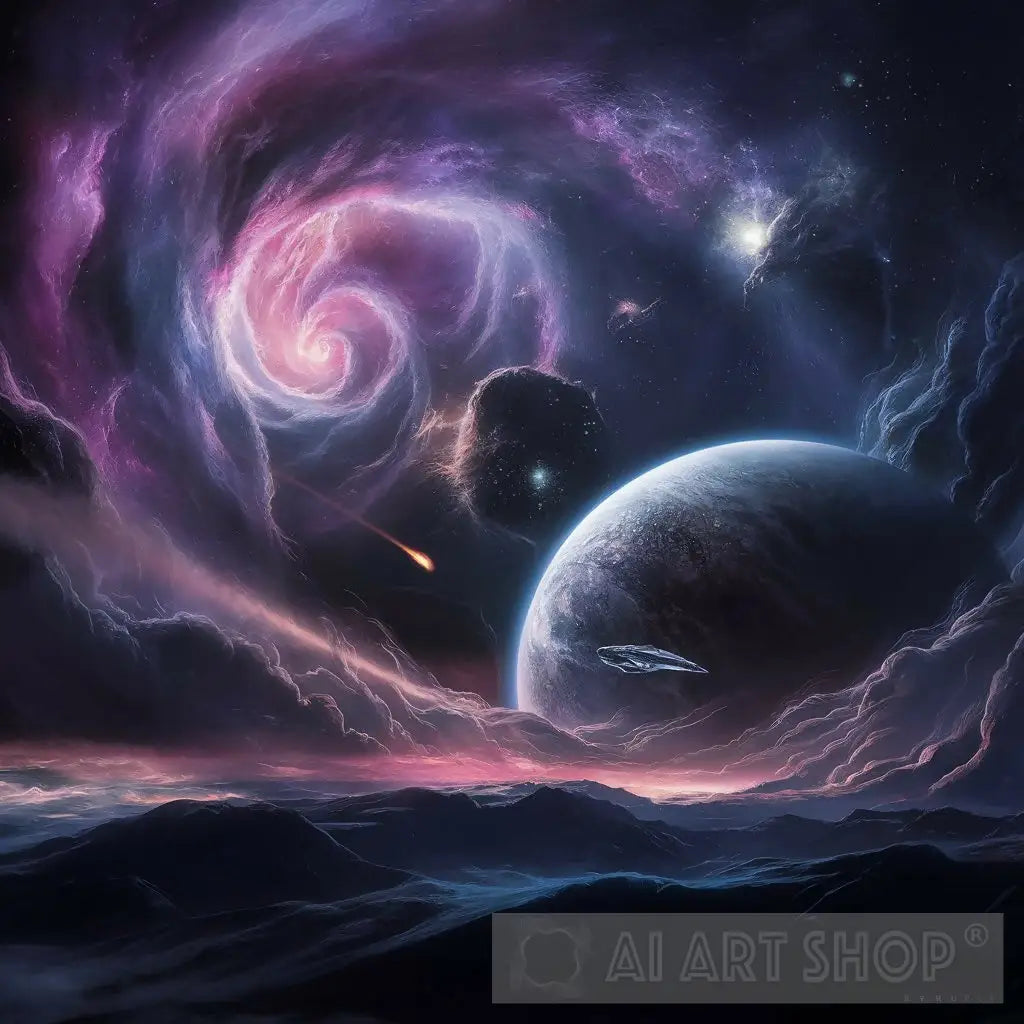 A beautiful space scene