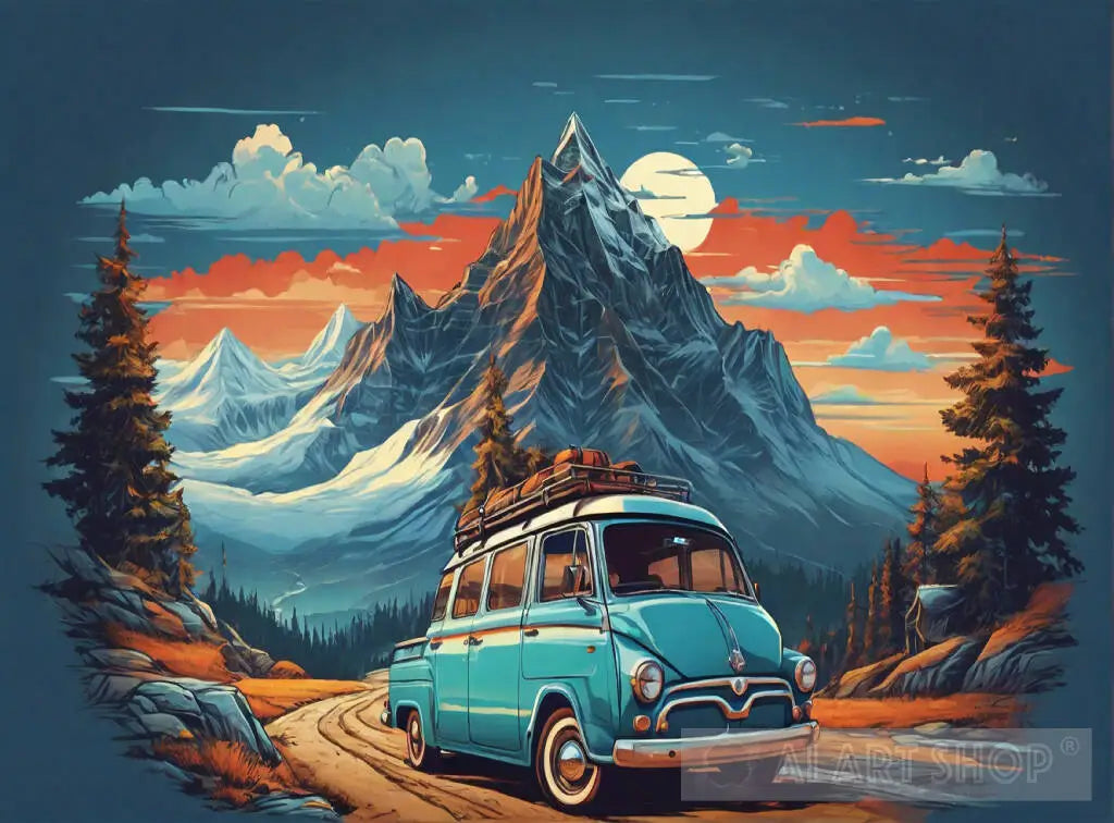 classic , residential , car , painting