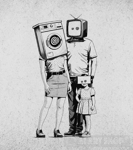 A family obsessed with technology