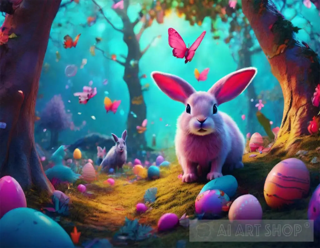Artwork , fantasy , Easter , eggs , hunt