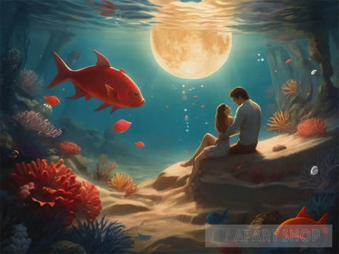 fantasy, image , underwater , romance