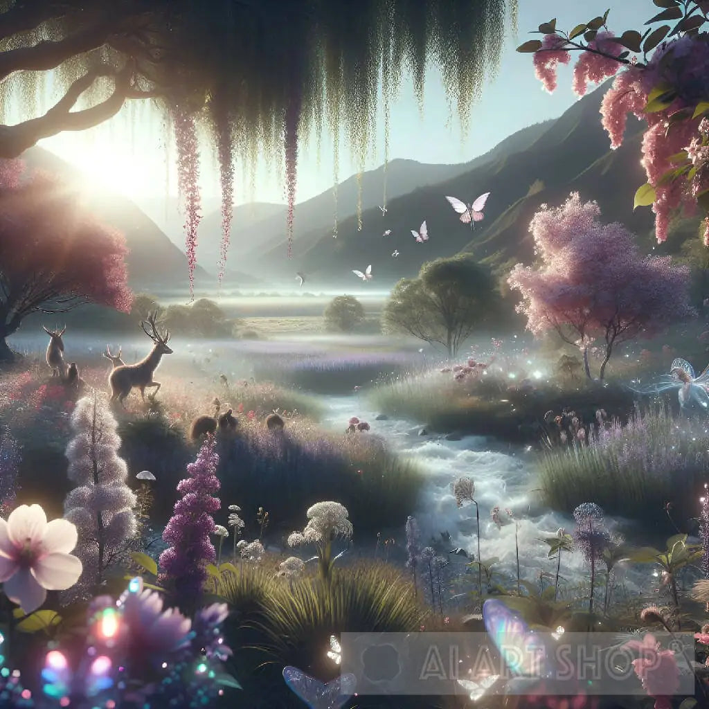 #ai, #aiart, #spring, #springtime, #lavender, #animals, #flowers,