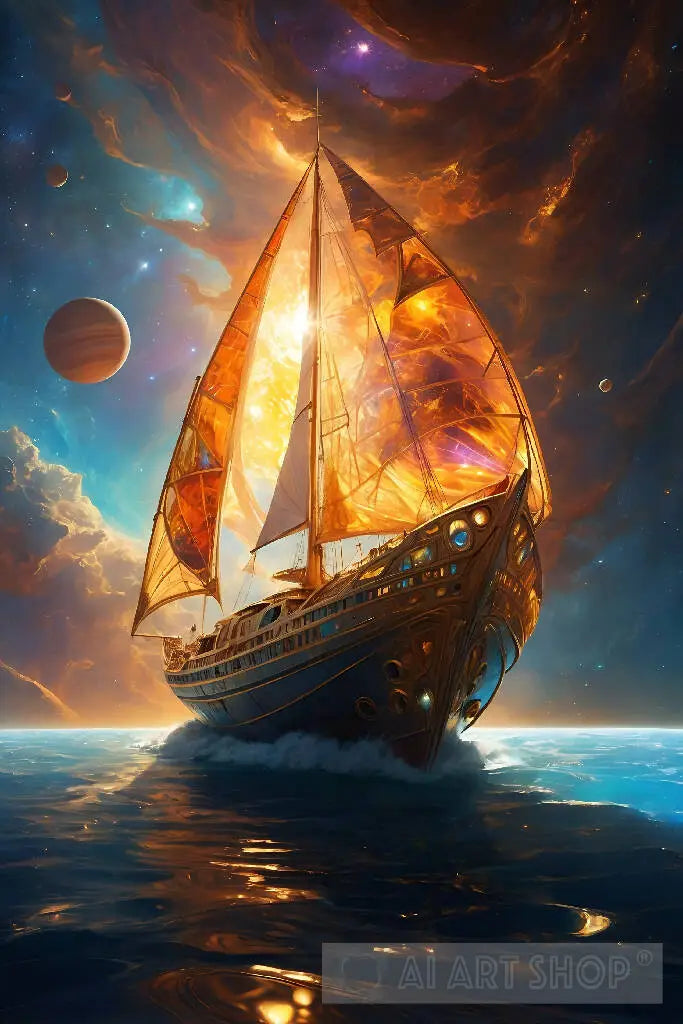 A luminous solar sailer