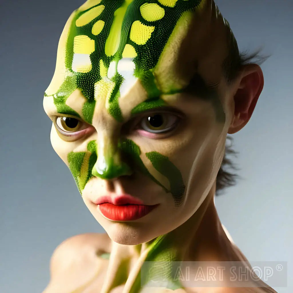 Amphibian, Woman, Portrait