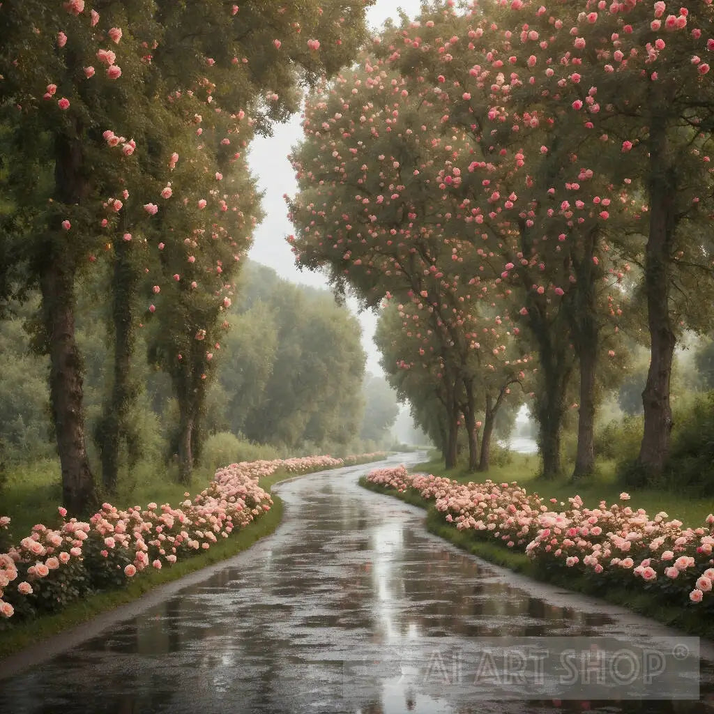 road, flowers, peace, senses, delight, ripple, symphony, melody, re...