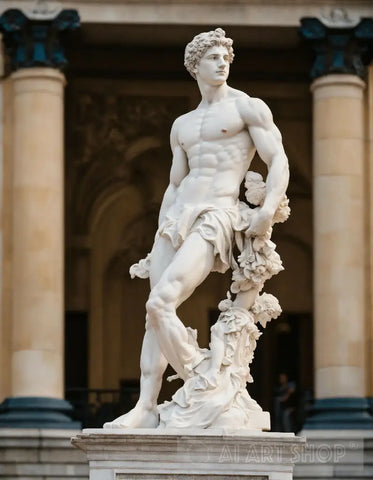 A statue of a person from time immemorial