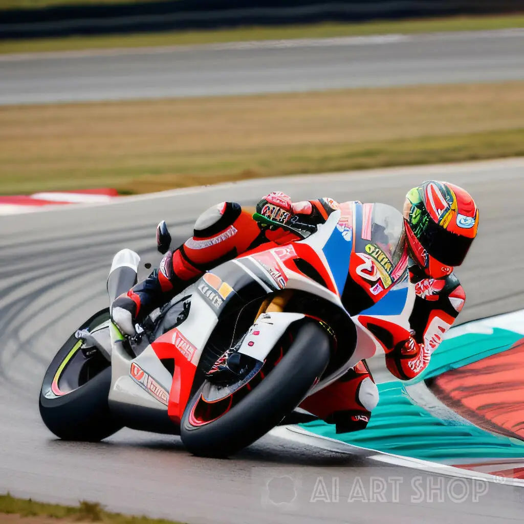 A superbike racing at Snetterton Circuit