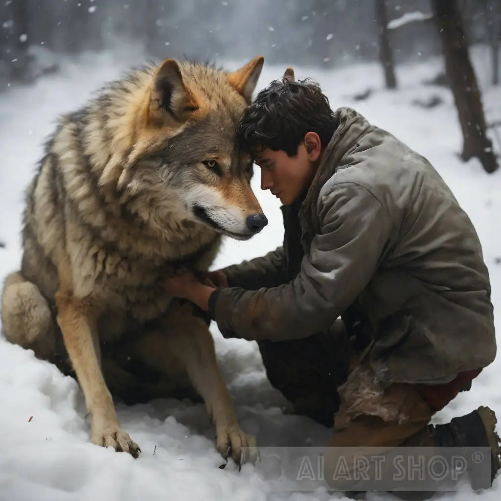 A wolf and his friend