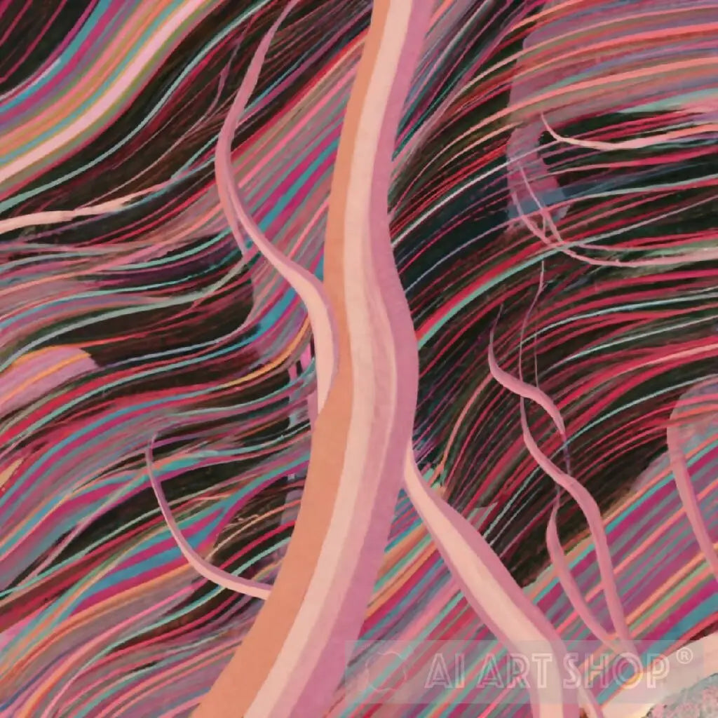 Abstract Art line colour