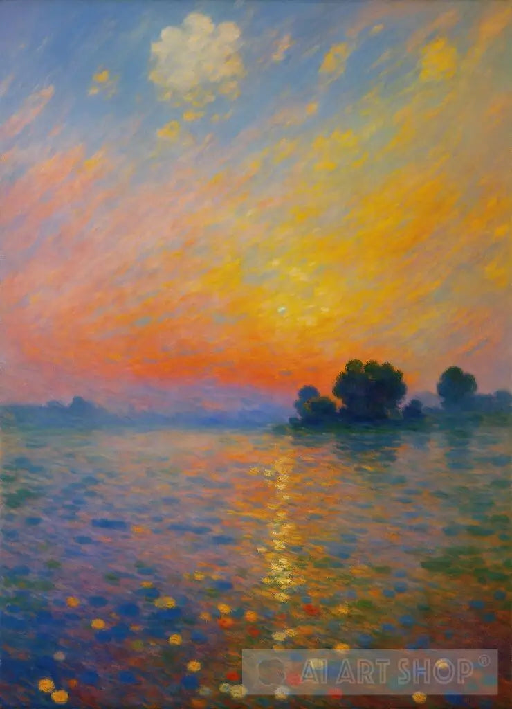 Abstract Claude Monet painting Centaurus