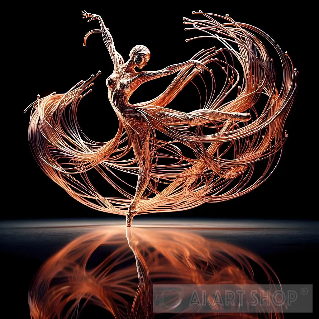 Abstract Dancer, abstract, dancer, vibrant, dynamic, movement, rhyt...