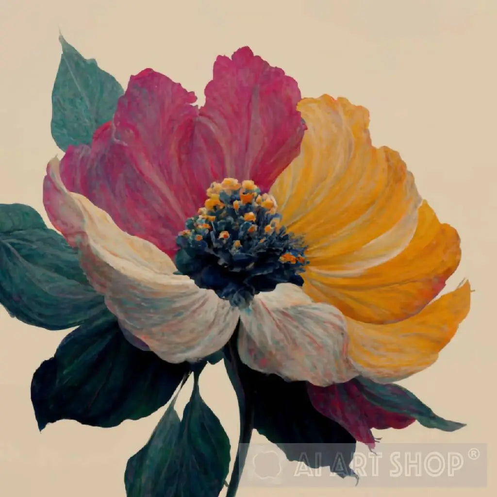 Abstract drawing of pastel flowers spring nature pastel flowers, fl...