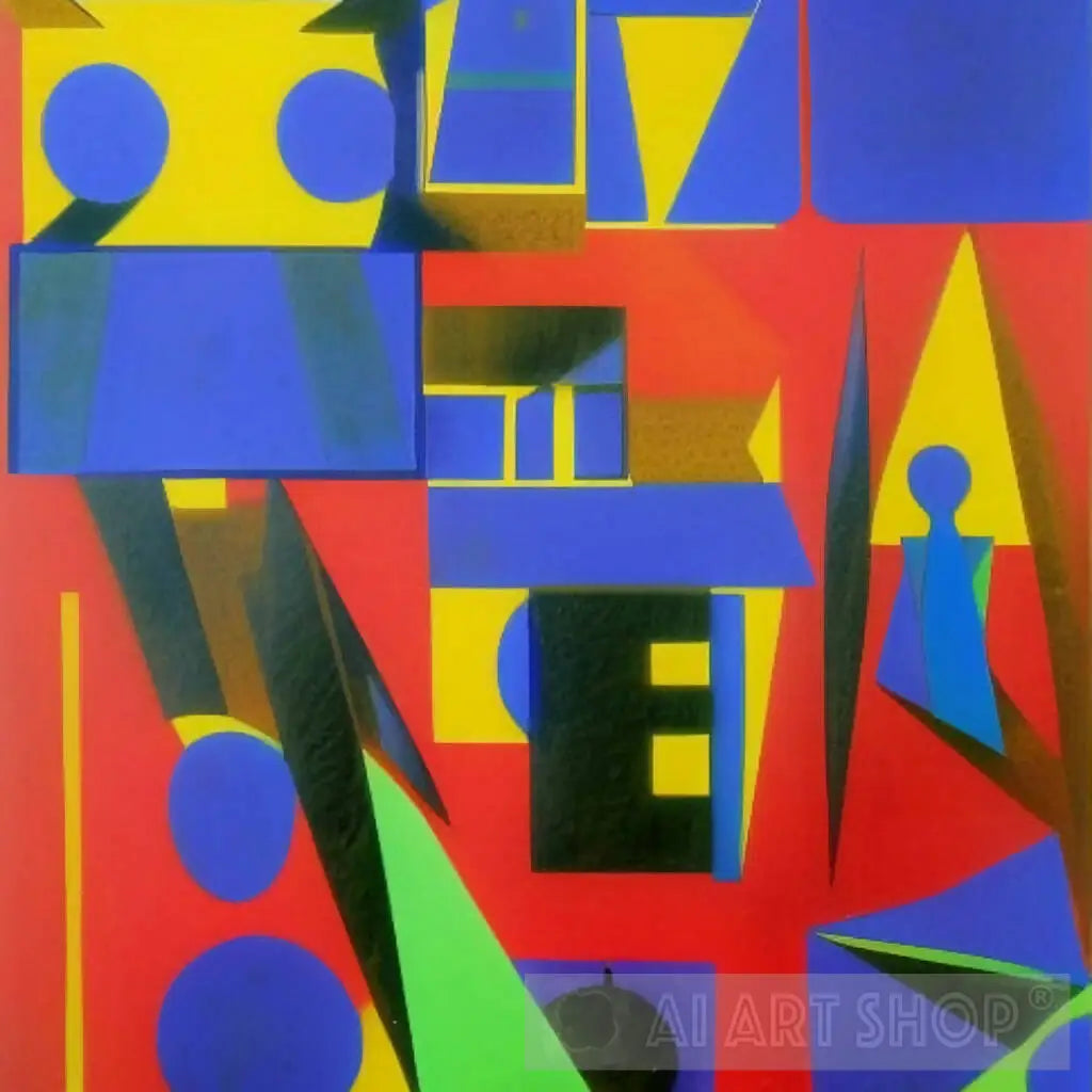 Abstract E - an abstract in the style of Max Ernst.