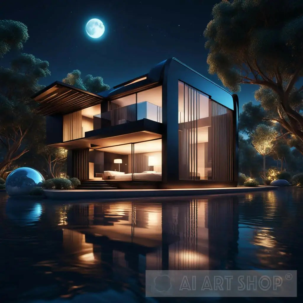 Abstract Home Architecture - AI Art Trends