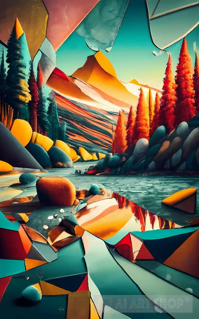 AI Abstract Landscape