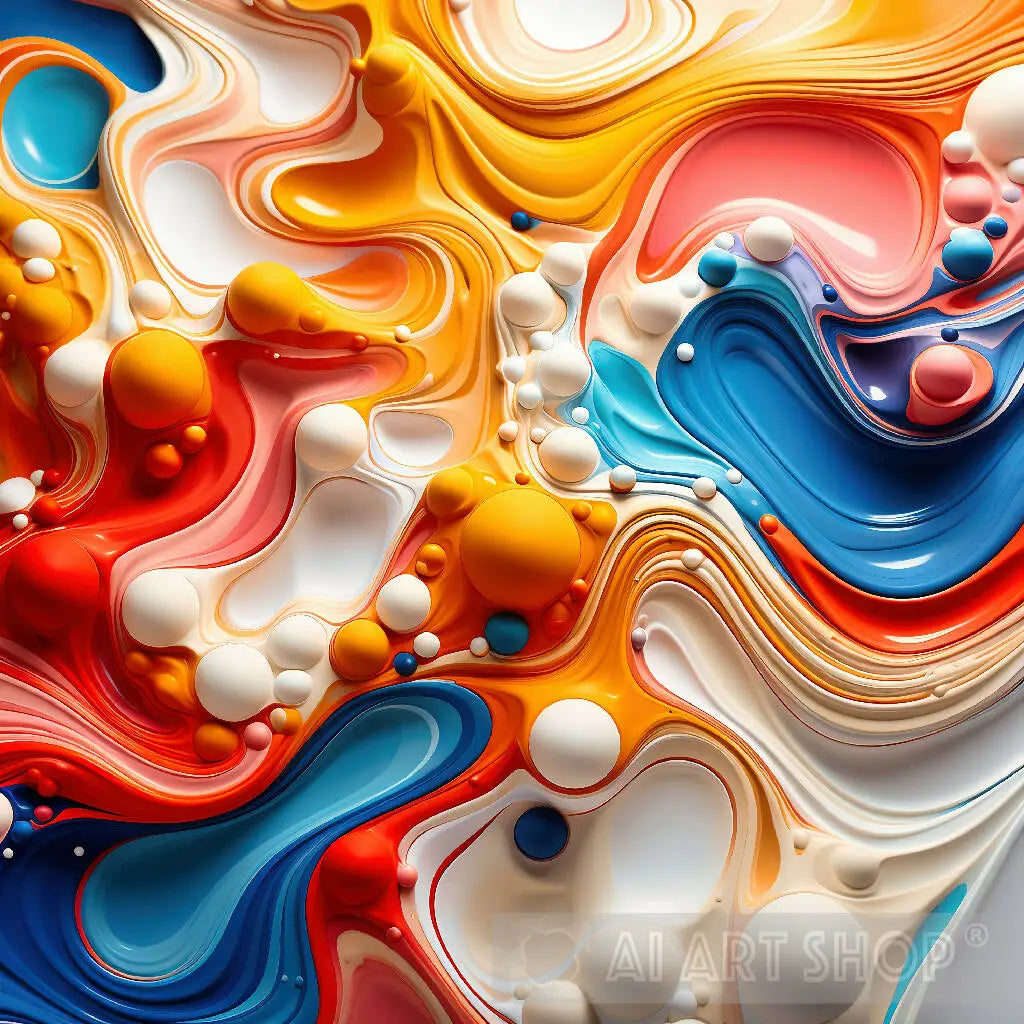 Brillent, colour, of Abstract Liquid, Amazing, colours, mixed up, t...