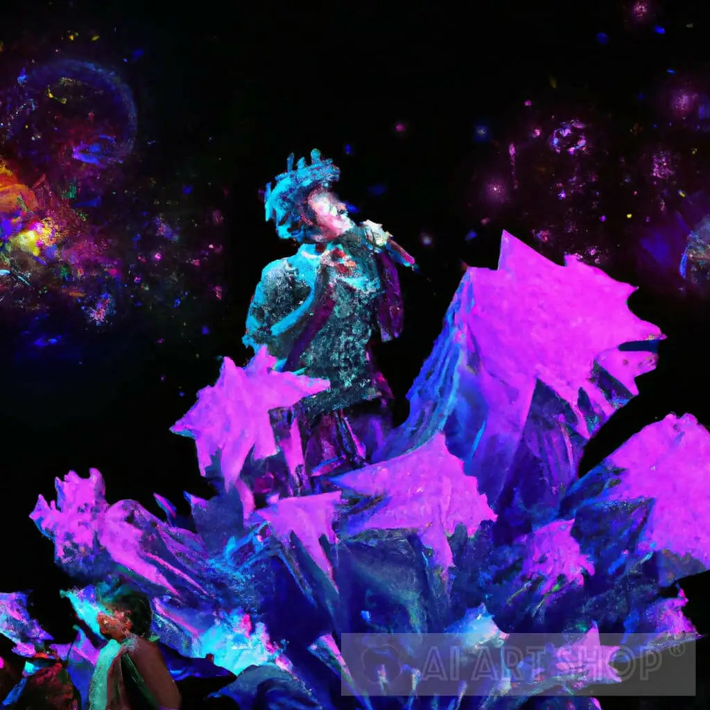 ABSTRACT MAN SINGING