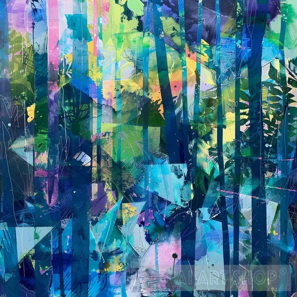 Abstract Nature Collage - Contemporary Art