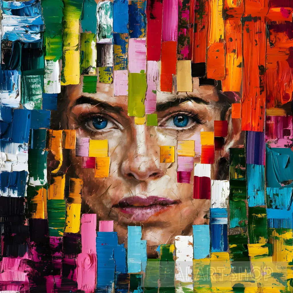 Abstract of a Woman Painting - Contemporary, Expressive, Feminine A...