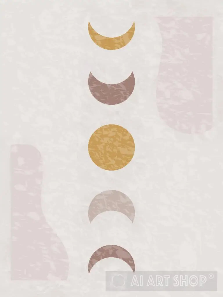 Abstract Phases Of The Moon, Abstract Art, Lunar Phases, Moon Artwo...