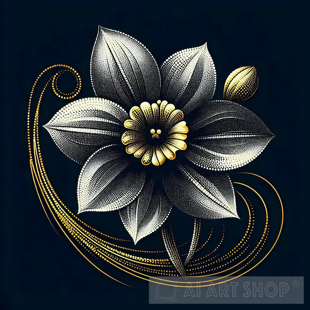Abstract Rose Wall Painting - Modern Floral Artwork for Home Decor