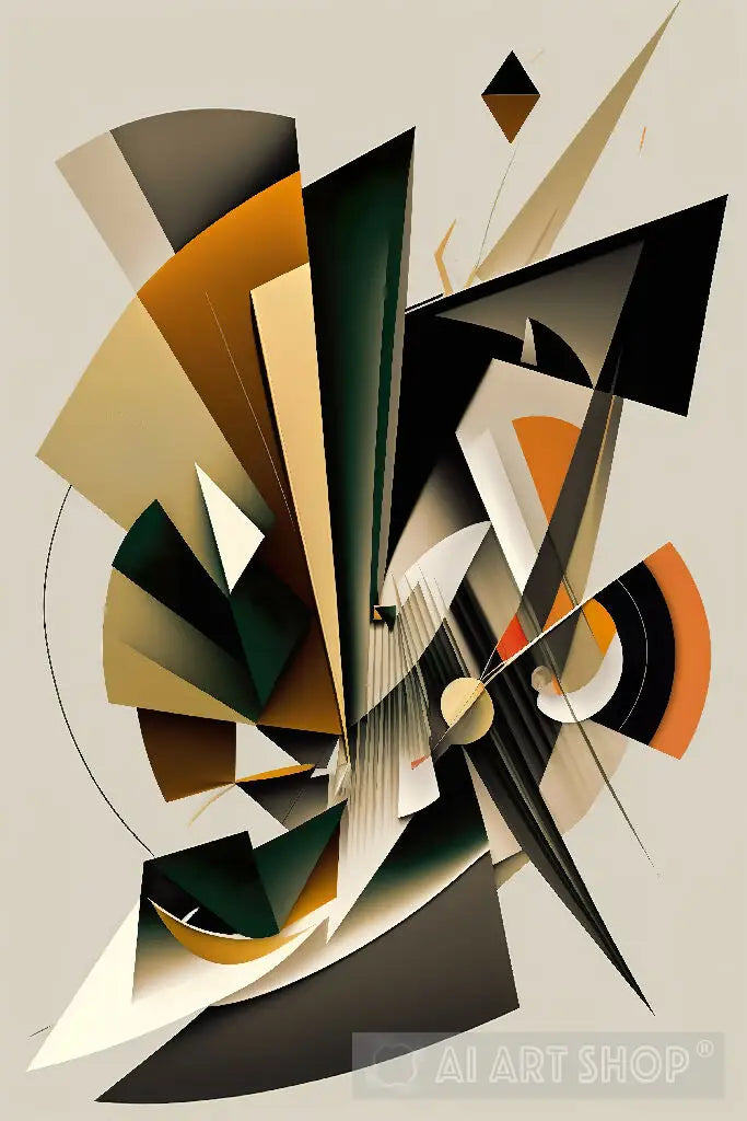 abstract, geometric, modern art, shapes, design, contemporary, angu...